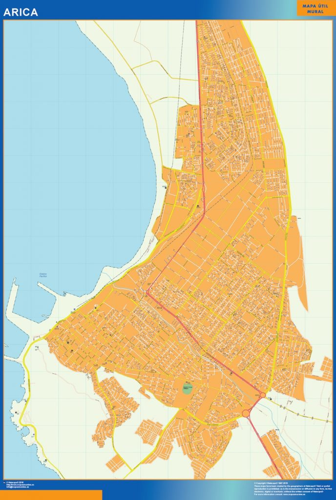 Mapa de La Serena en Chile plastificado | Mapas para Colombia y América ...