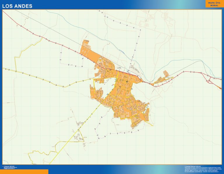 Mapa de La Serena en Chile plastificado | Mapas para Colombia y América ...