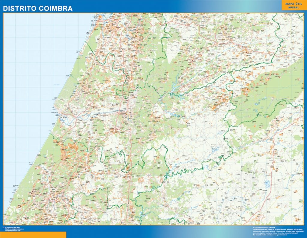Mapa distrito Portalegre plastificado | Mapas para Colombia y América ...